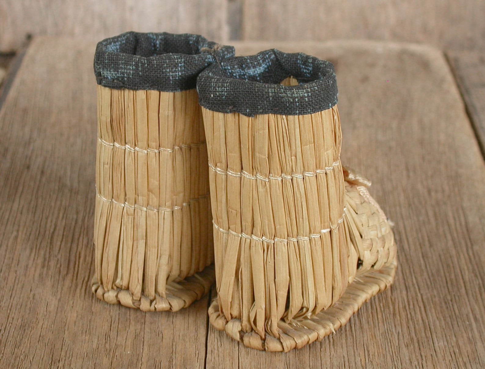 Straw Boots Japanese Straw Shoes H 3 Inches Japanese | Etsy