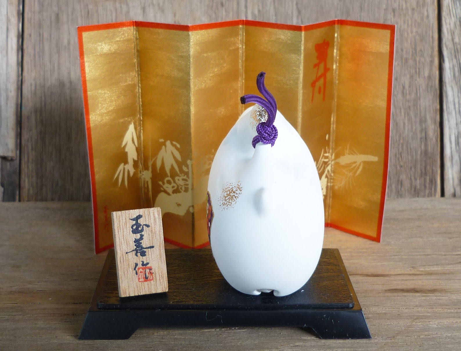 Inoshishi Dorei Bell Boar Japanese Ceramic Bell Vintage - Etsy