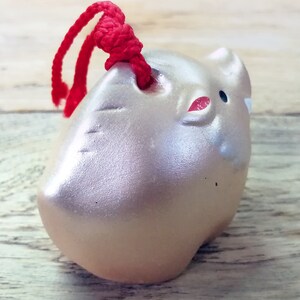 Dorei Inoshishi Bell, Boar Bell, Japanese Vintage Ceramic Bell, Clay ...