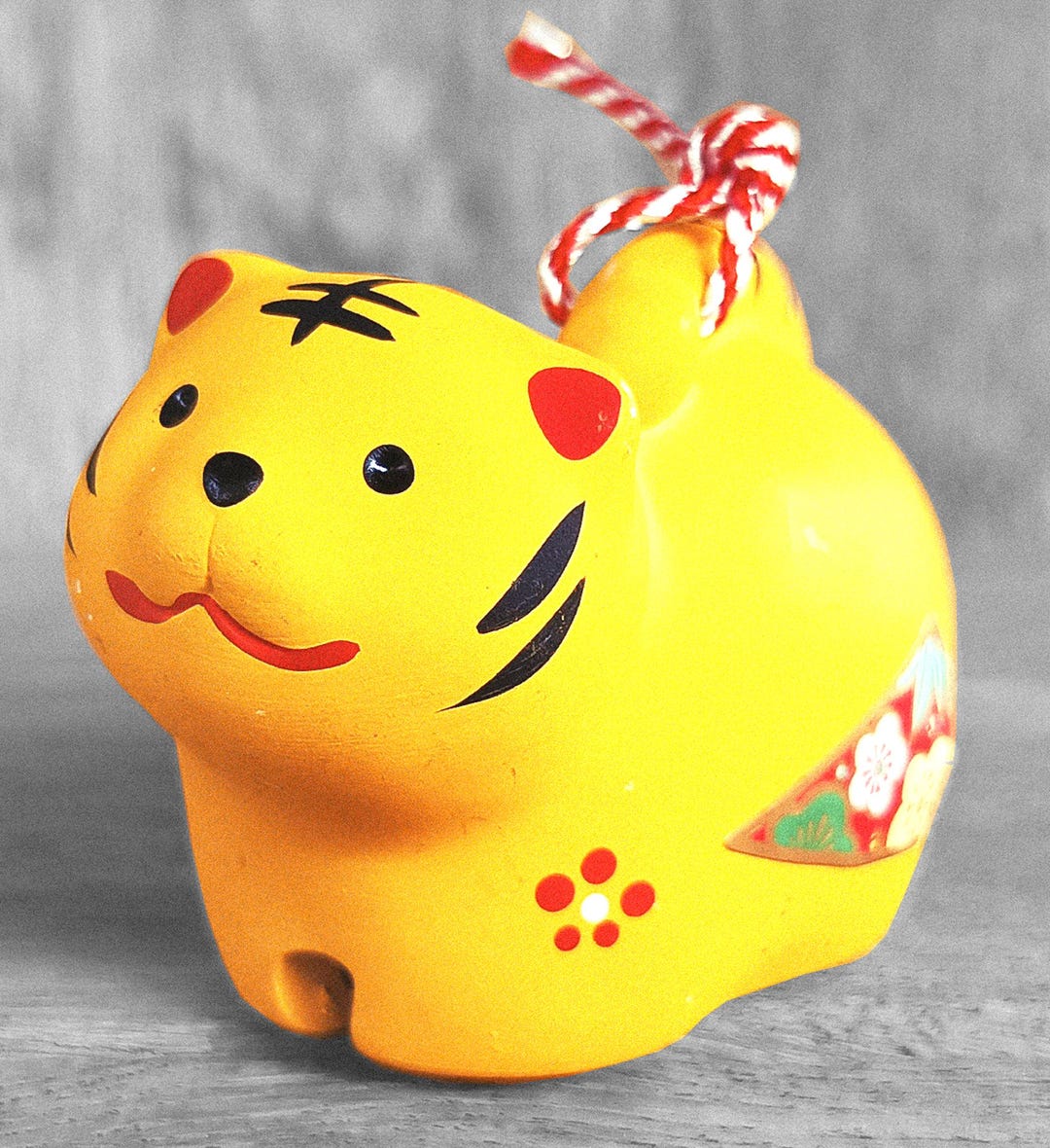 Tiger Bell, Tora Dorei, Japanese Ceramic Vintage Bell, White Tiger Doll ...