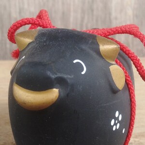 Ox Bell, Dorei Ushi Bell, Japanese Ceramic Bell, Vintage Bell, Lucky ...