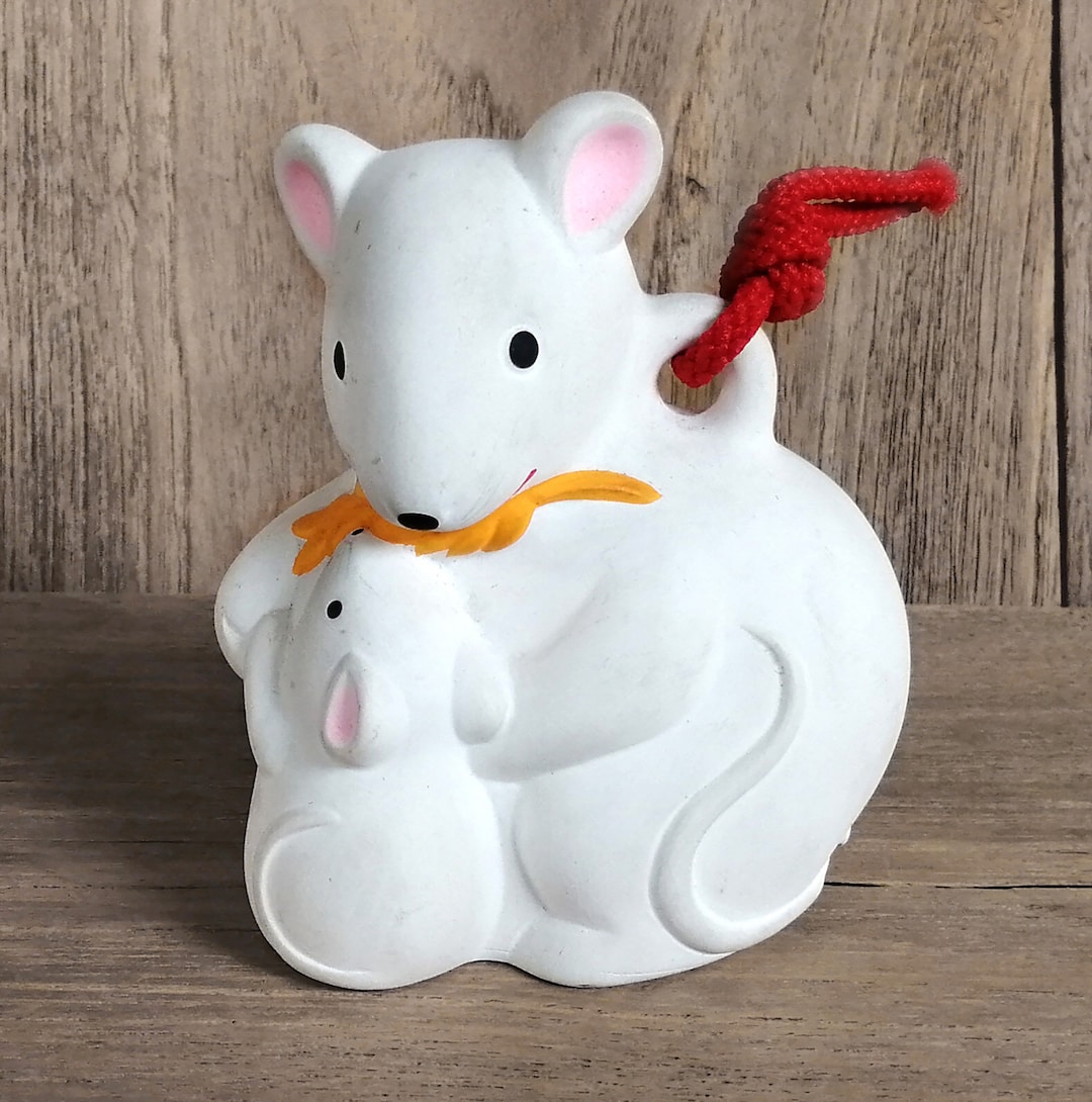 Nezumi Bell, Rats Bell, Dorei Bell Rat and Baby, Japanese Vintage ...