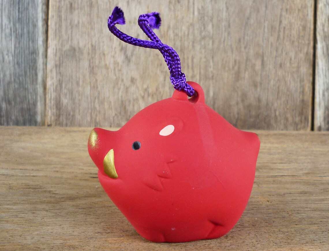 Dorei Bell Boar Inoshishi Boar Japanese Bell Vintagebell - Etsy