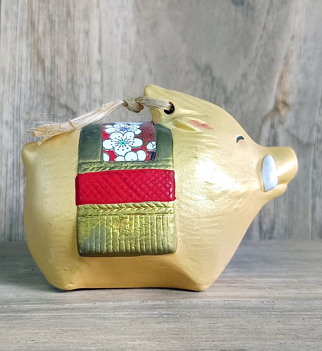 Inoshishi, Dorei Bell Boar, Japanese Ceramic Bell, Vintage Bell, Clay ...