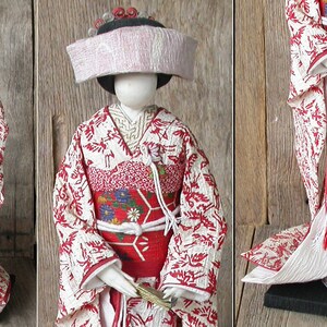 Rare!! Japanese Paper Art, the Art of Washi Ningyo, Washi Paper Doll ...