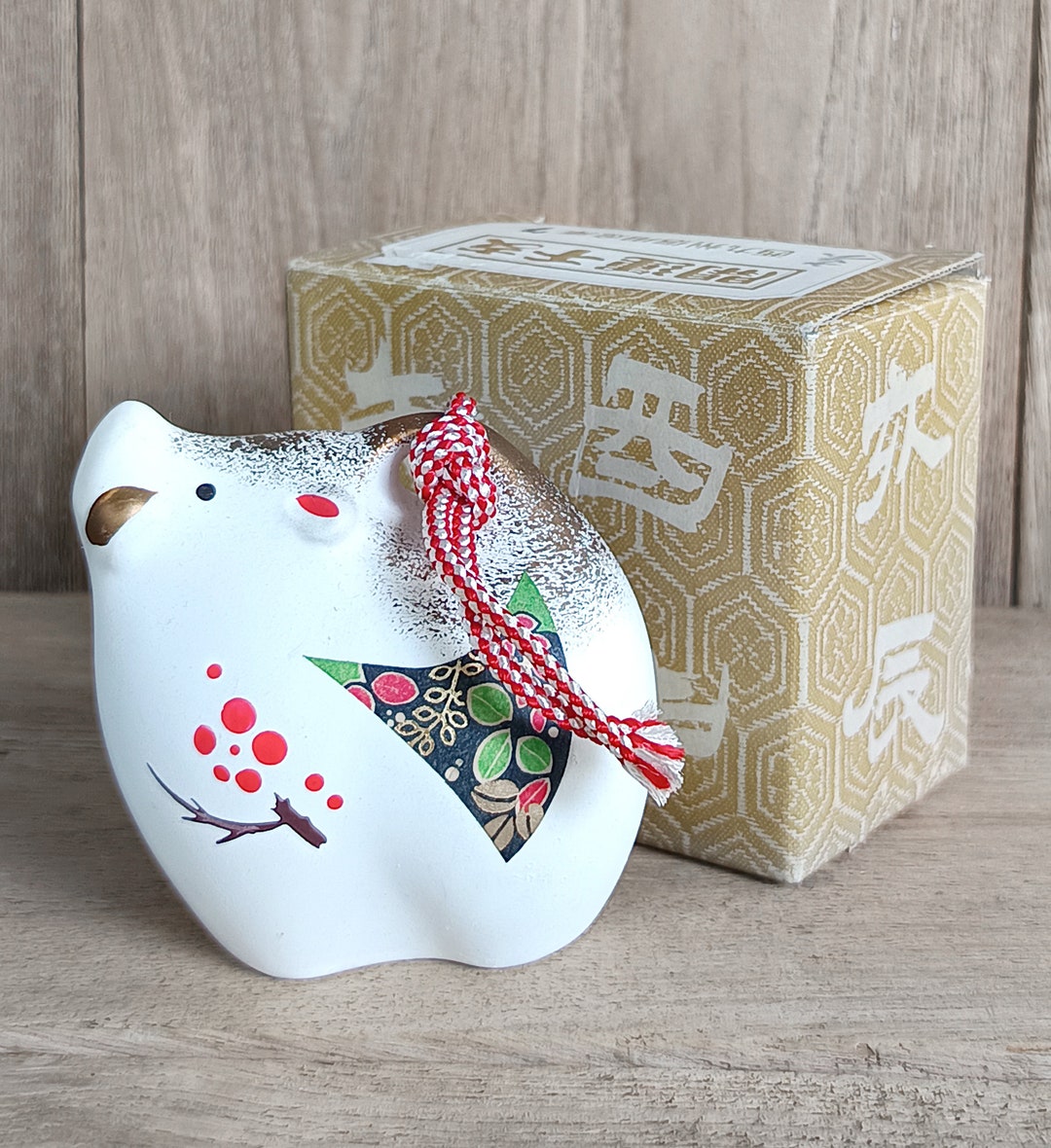 Inoshishi, Dorei Bell Boar, Japanese Ceramic Bell, Vintage Bell, Clay ...