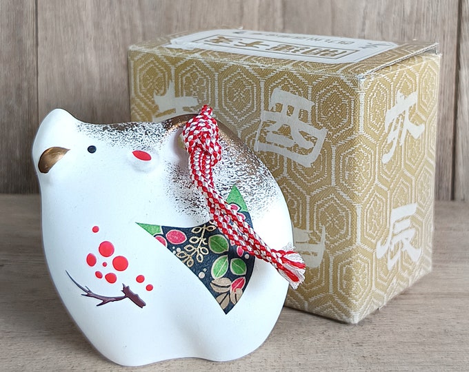 Inoshishi, Dorei Bell Boar, Japanese Ceramic Bell, Vintage Bell, Clay ...