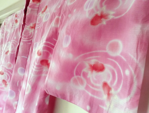 Vintage Japanese Yukata, Summer Robe, Japanese Kimono… - Gem