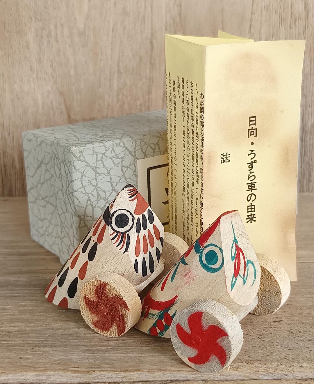 Wooden Quail Toy on Wheels, Japanese Quails, Uzura Guruma, Wheel Toy ...