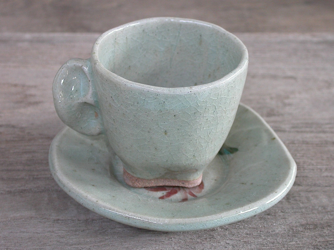 Japanese Ceramics Cup and Saucer Coffee Cup Small Cup | Etsy