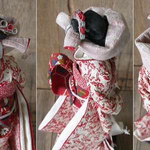Rare!! Japanese Paper Art, the Art of Washi Ningyo, Washi Paper Doll ...