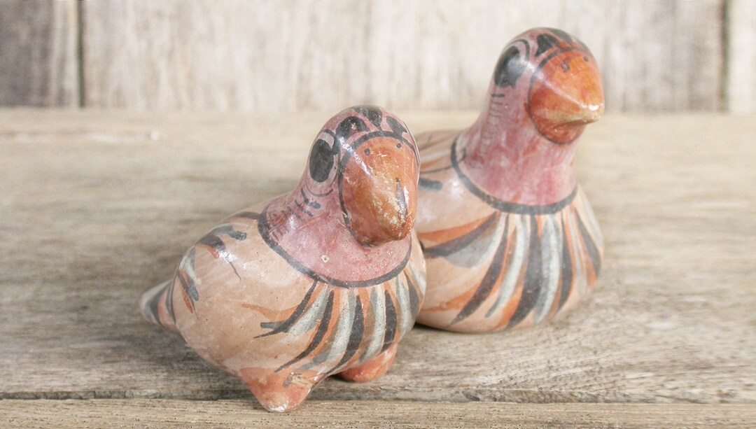 Japanese Ceramics, Ceramic Bird, Set of Small 2 Ceramic Birds, Animals ...