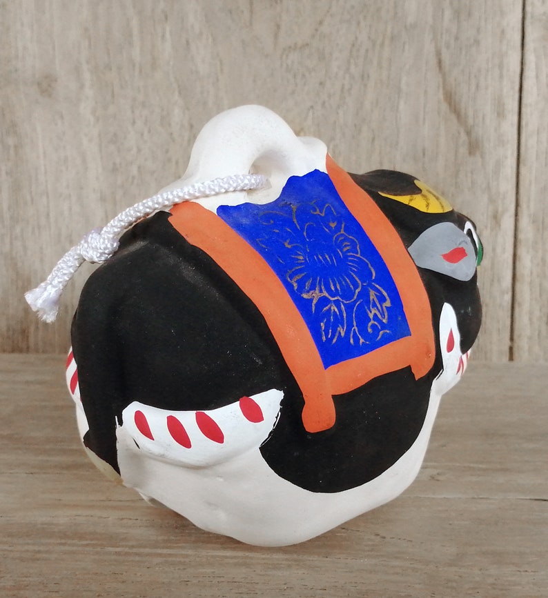 Vintage Japanese Ushi Dorei Clay Bell – Zodiac Ox Ceramic Bell Tall 4 ...