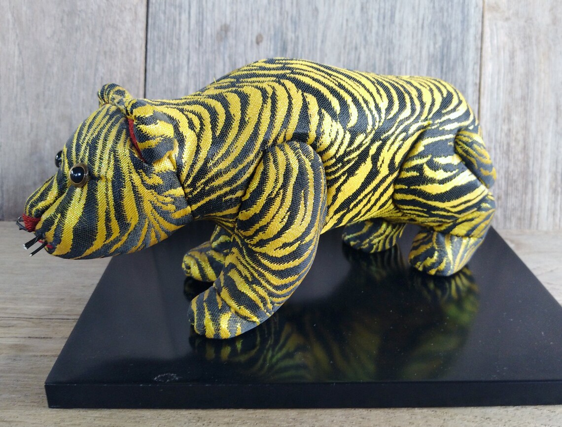 Tora Tiger Kimono Fabric Doll Figurine Tiger Vintage - Etsy