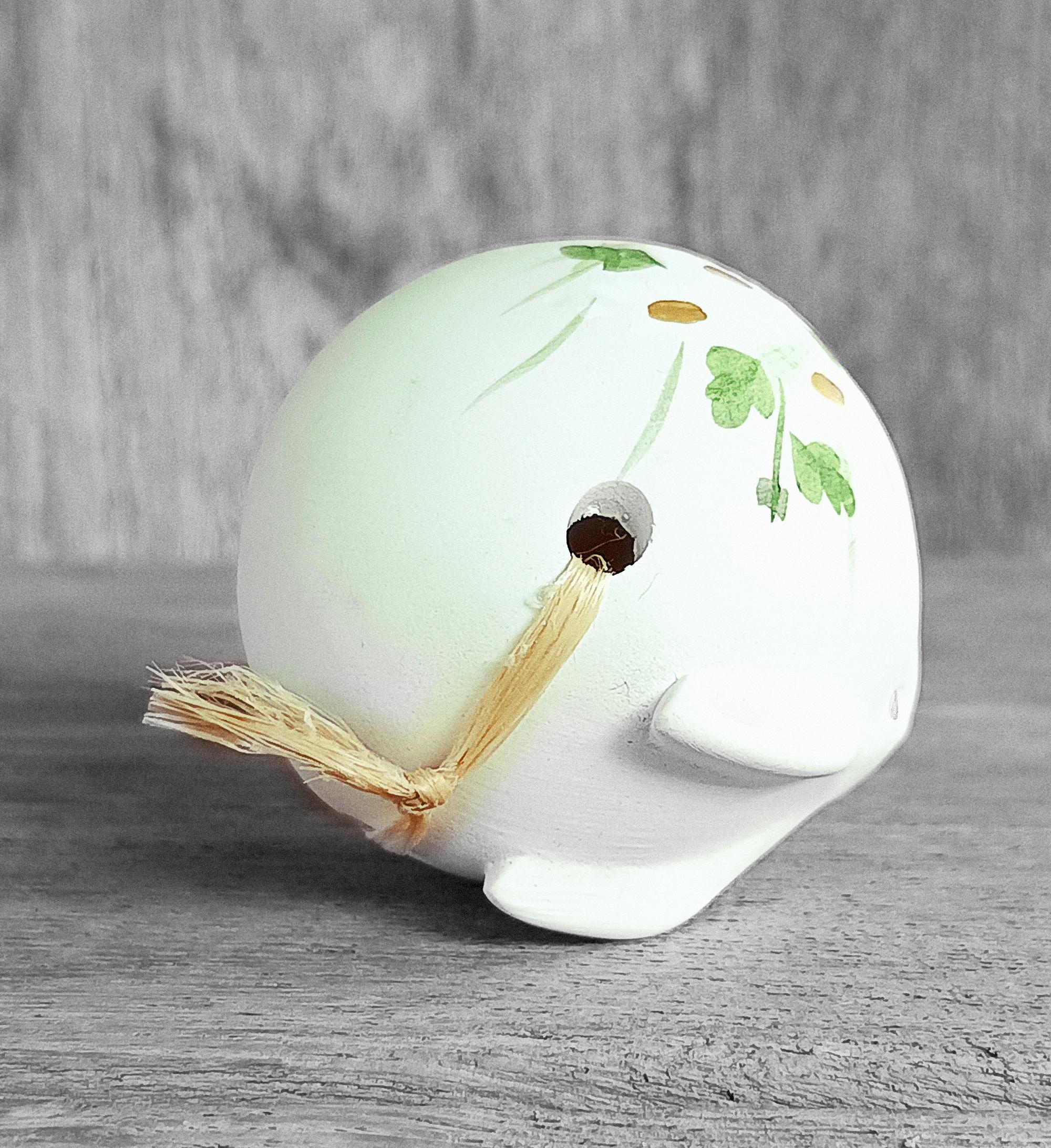 Rabbit Bell, Usagi Dorei, White Rabbit, Japanese Clay Bell, Vintage ...