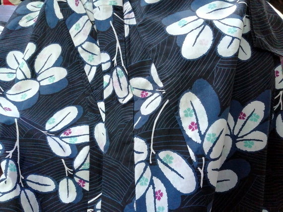 Vintage Japanese Yukata, Summer Robe, Japanese Kimono… - Gem