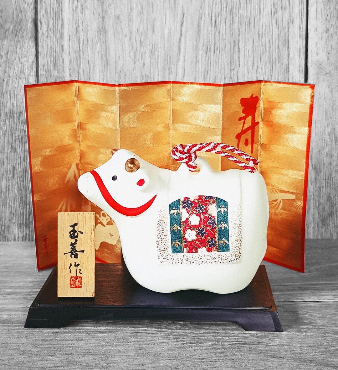 Ox Bell, Dorei Ushi Bell, Japanese Ceramic Bell, Vintage Bell, Lucky ...