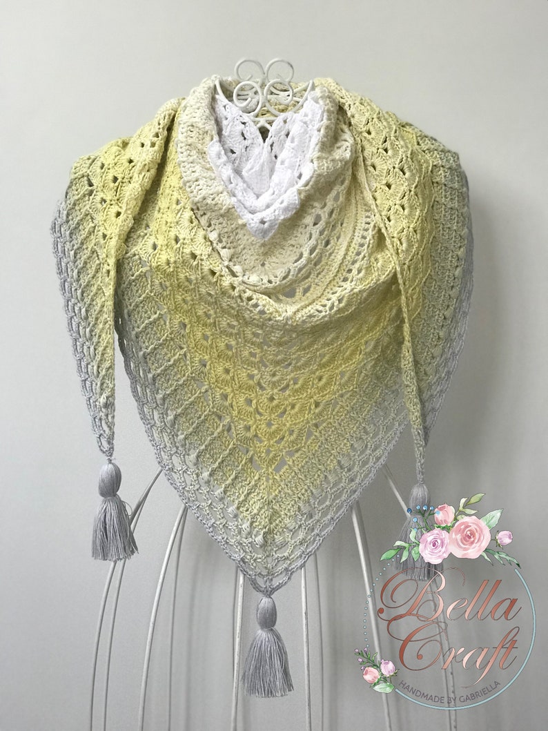 The Mary Shawl PDF Crochet Pattern Instant Download Lacey - Etsy