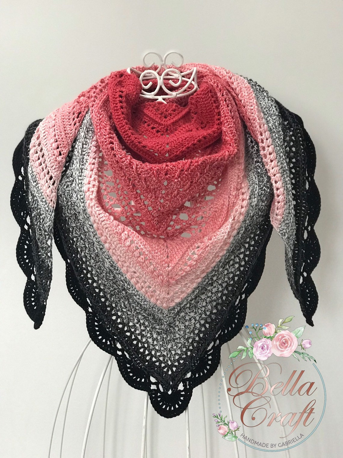 Made to Order Ombre Crochet Shawl / Handmade Ombre Scarf | Etsy