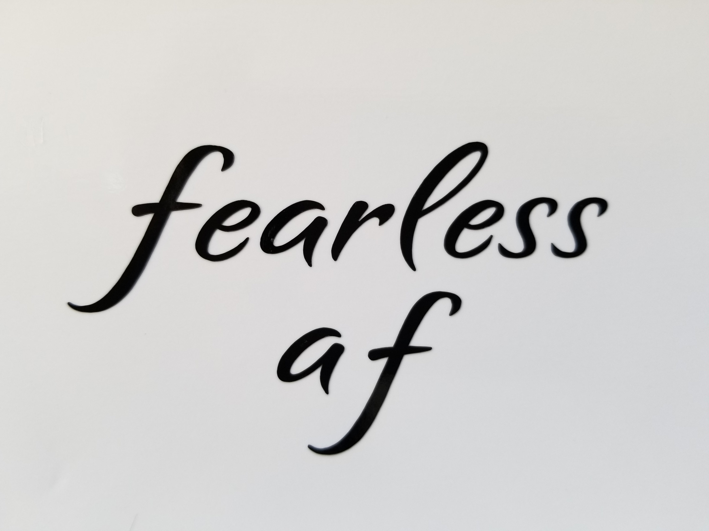 sassy vinyl sticker vinyl sticker fearless af vinyl sticker black vinyl ...