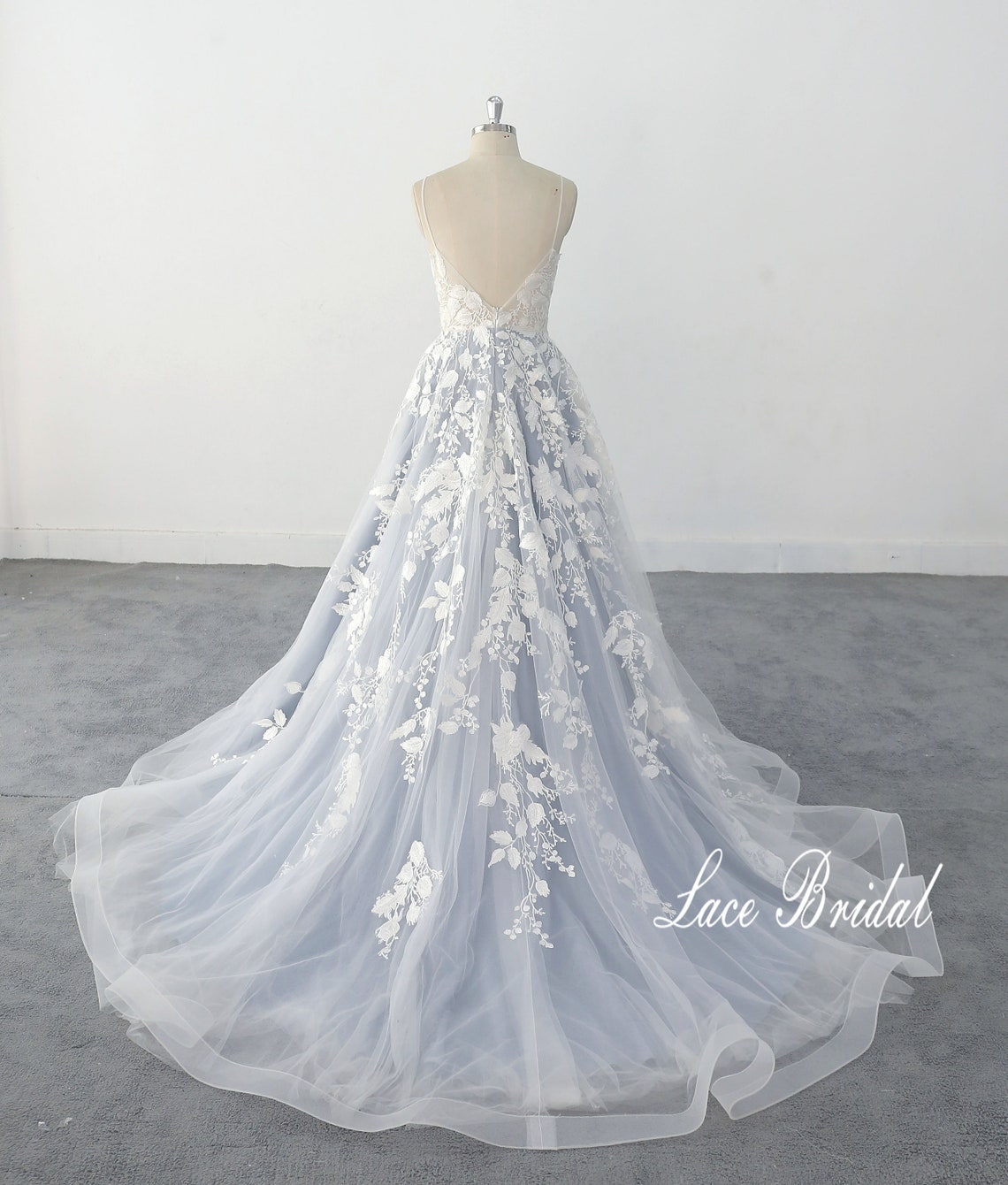 Wedding Dress Lace Wedding Dress Open Back Wedding Dress V - Etsy