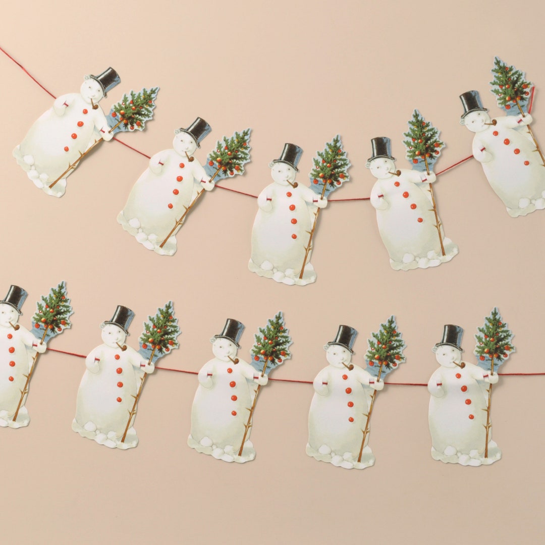 Snowman Garland - Etsy