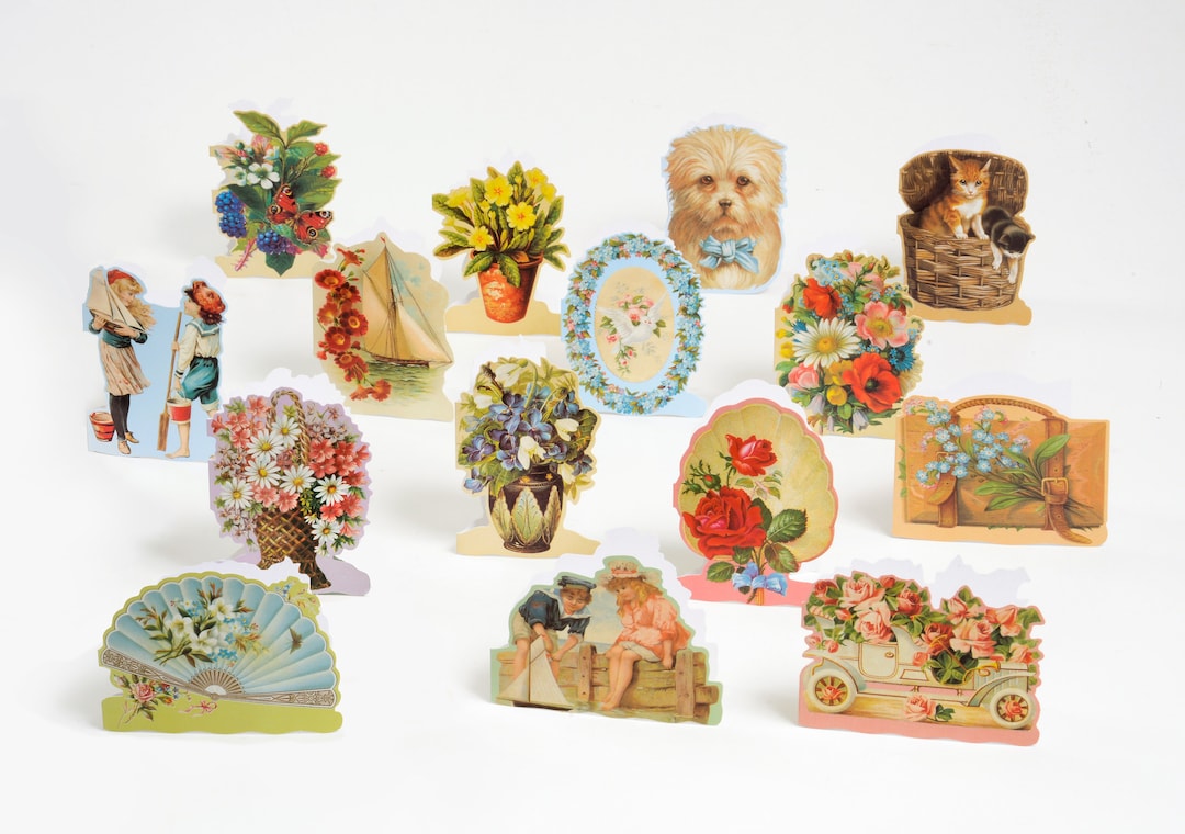 Mini Die Cut Greeting Cards - Etsy