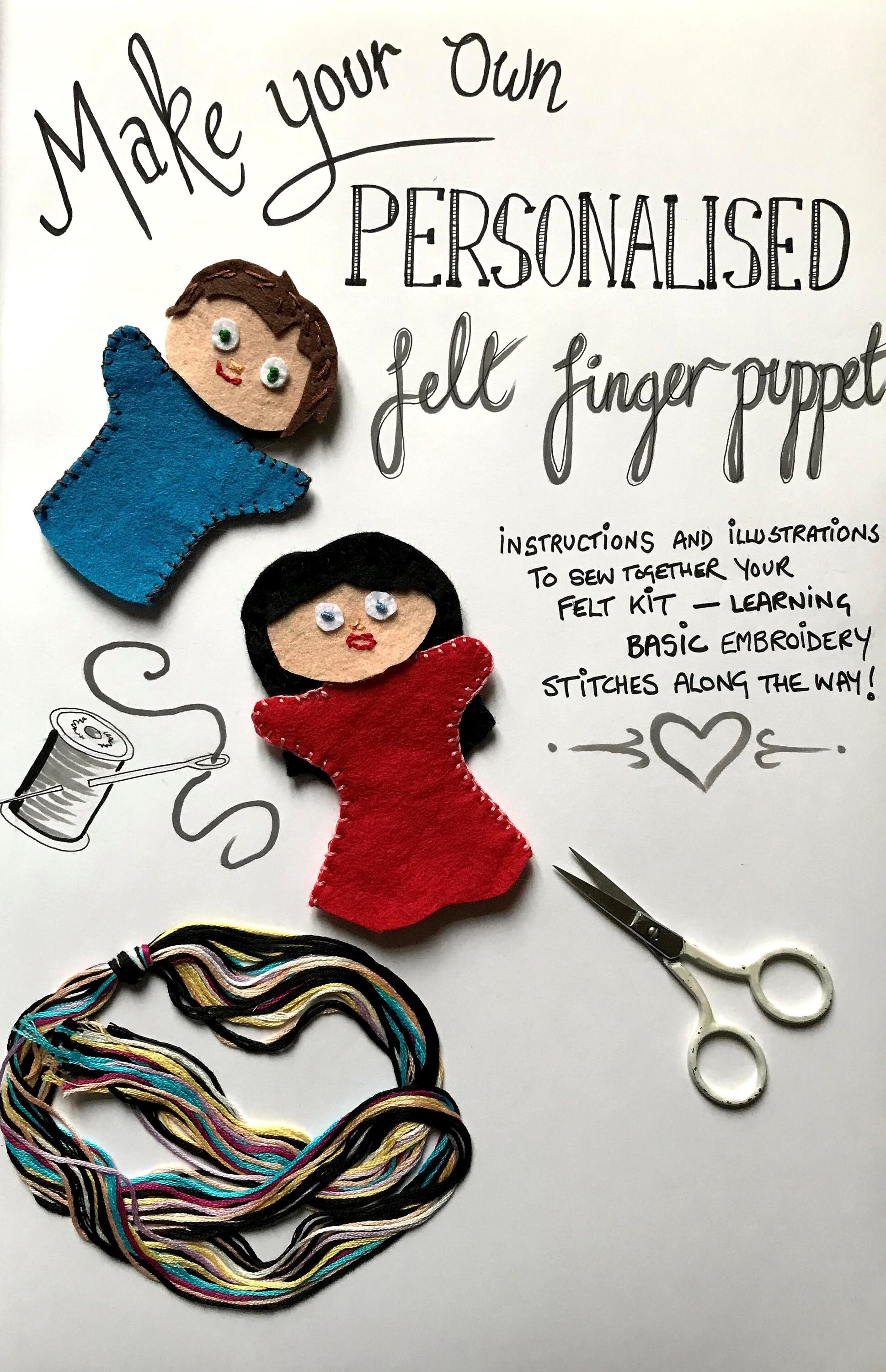 Additional Characters for Finger Puppet Making Kit - Etsy