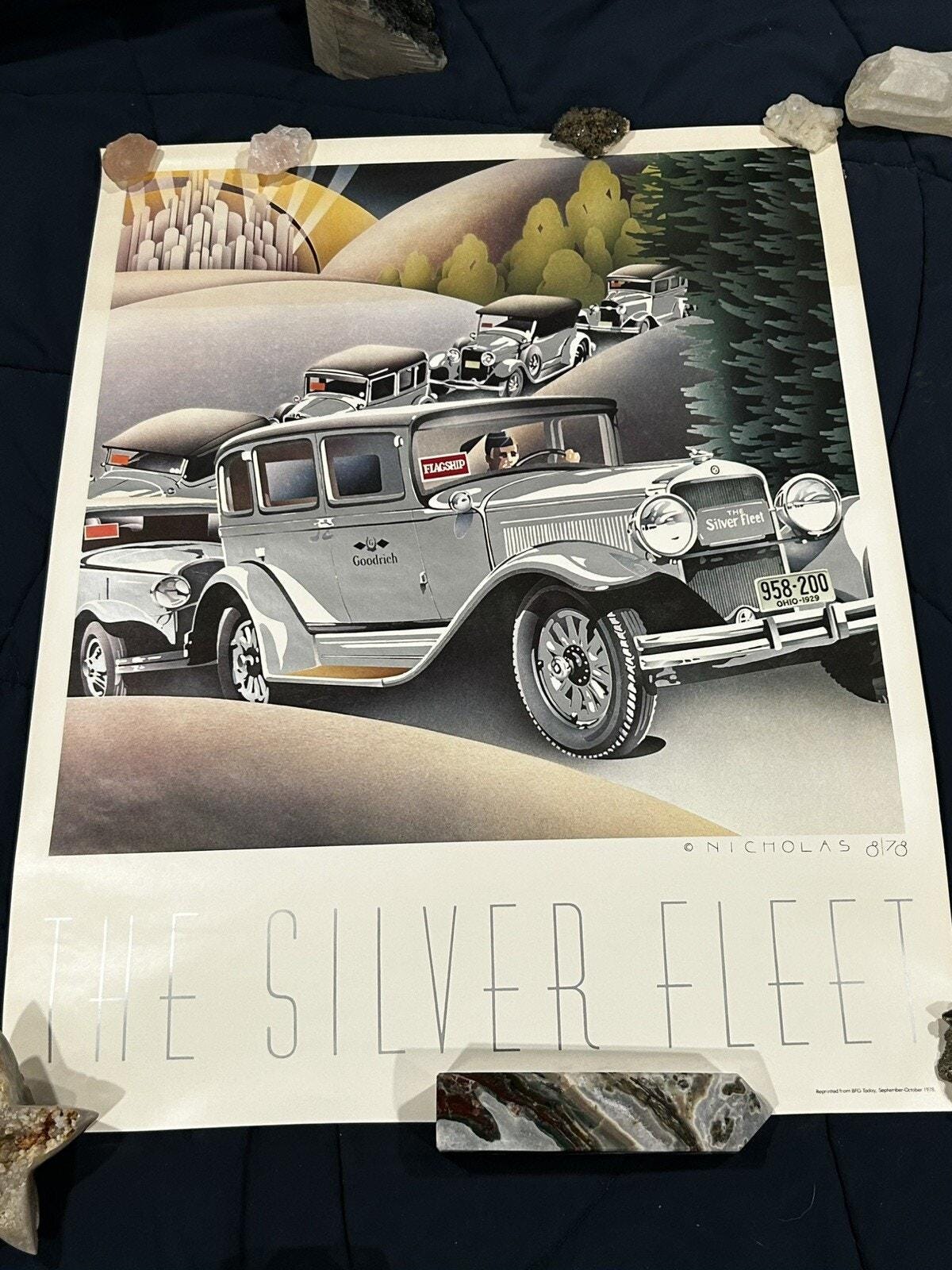 Rare Goodrich Art Deco Poster Depicting 1929 Silver Fleet - Etsy