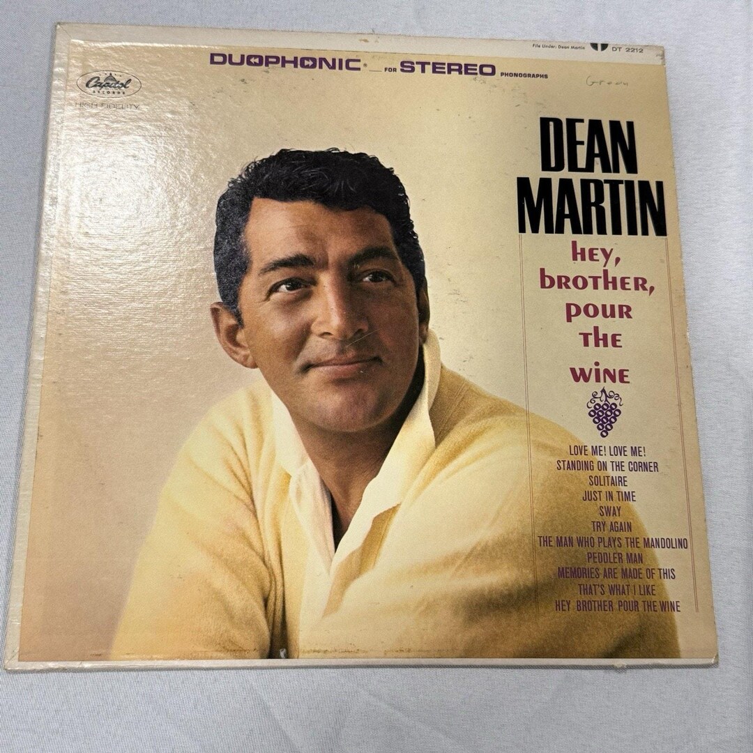 Dean Martin - Hey, Brother, Pour the Wine (vinyl Record LP) - Etsy