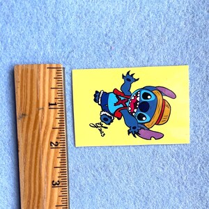 Stitch X Luffy Fan Art Sticker - Etsy