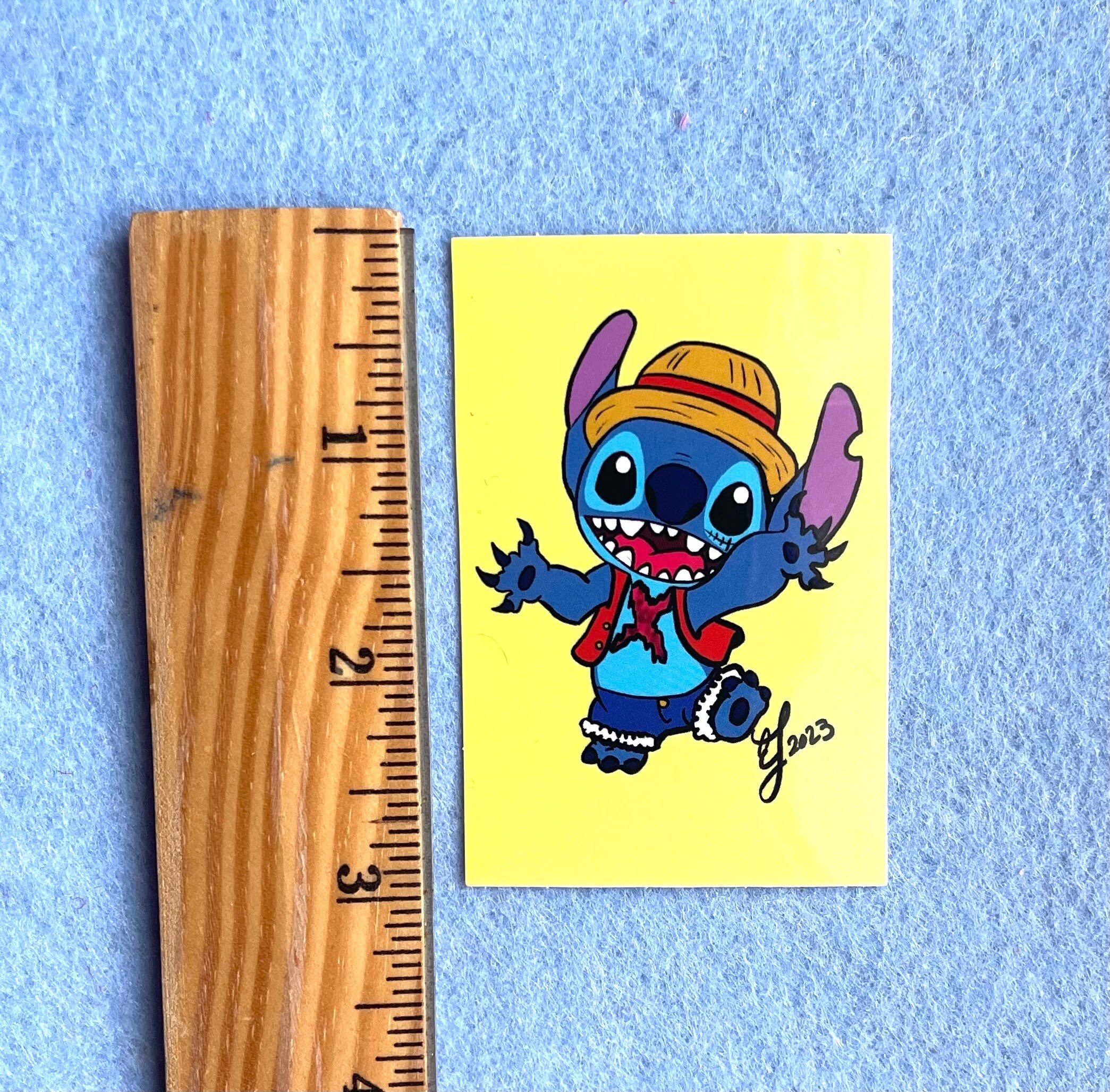 Stitch X Luffy Fan Art Sticker - Etsy
