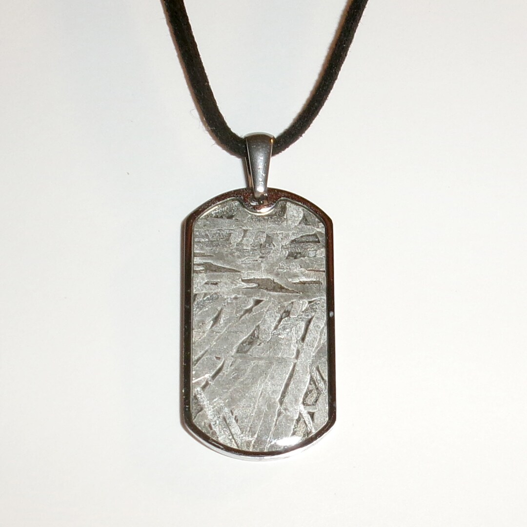 Meteorite Dog Tag Pendant Authentic Aletai Meteor Great Space Gift - Etsy