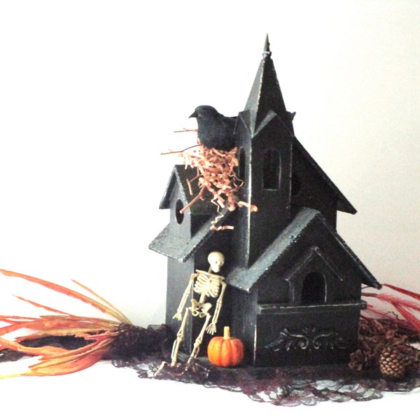Halloween Birdhouse - Etsy