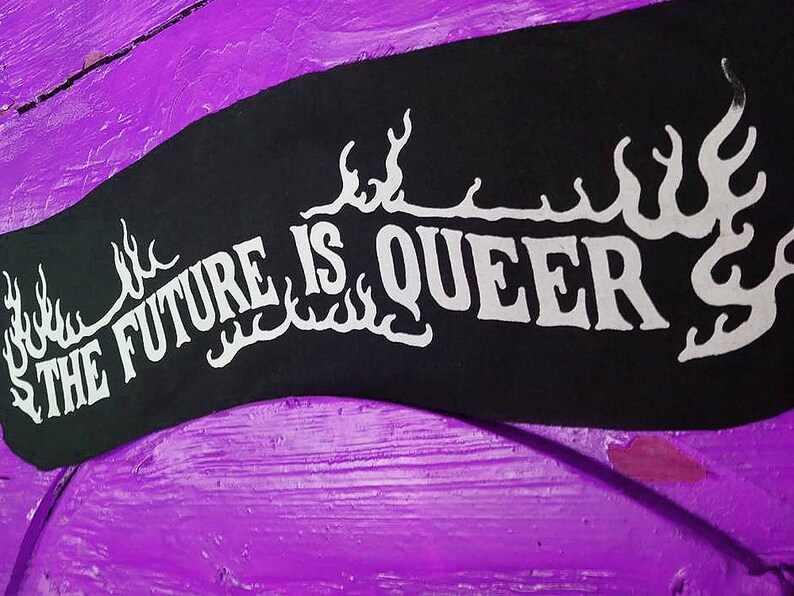 The Future is Queer Top Rocker Patch Queer Patch Queer Punk - Etsy UK