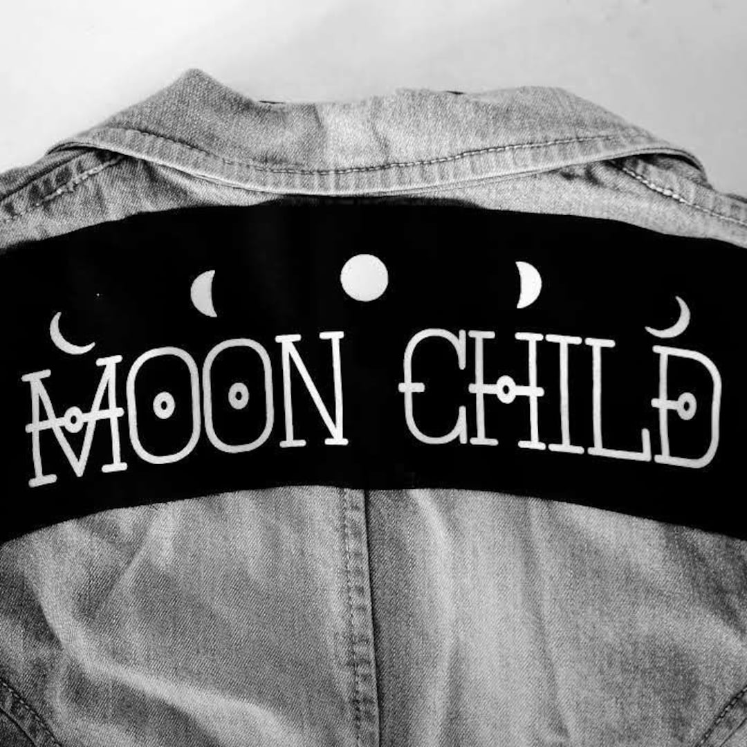 Moon Child Top Rocker Patch Witchy Patch Wiccan Back Patch - Etsy