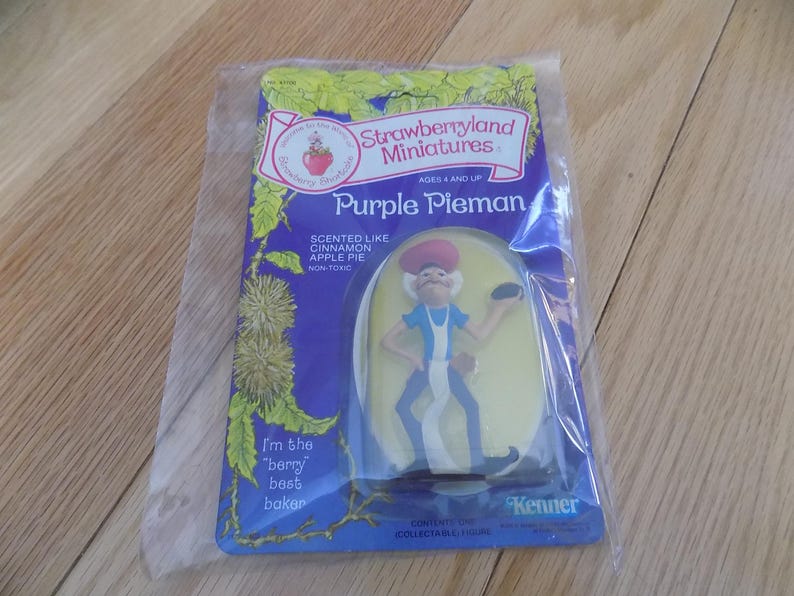 Vintage Strawberry Shortcake Purple Pieman Miniature: Sealed 1982 ...