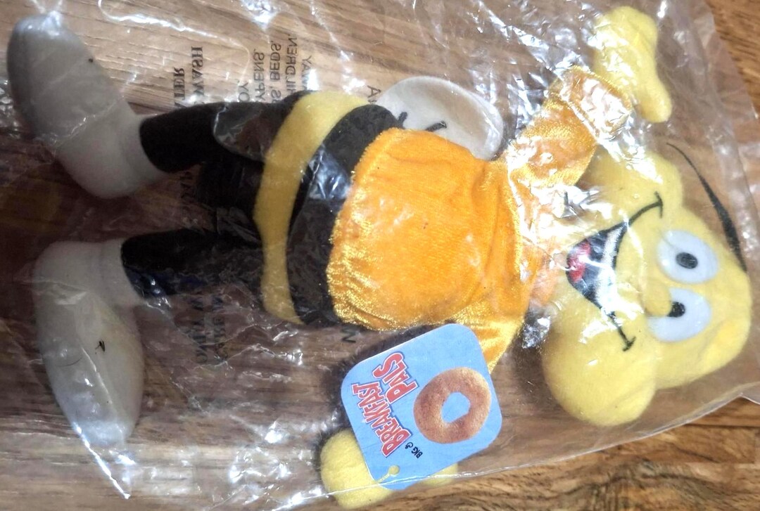 Honey Nut Cheerios Plush Cereal Premium Toy Vintage 1997 General Mills ...