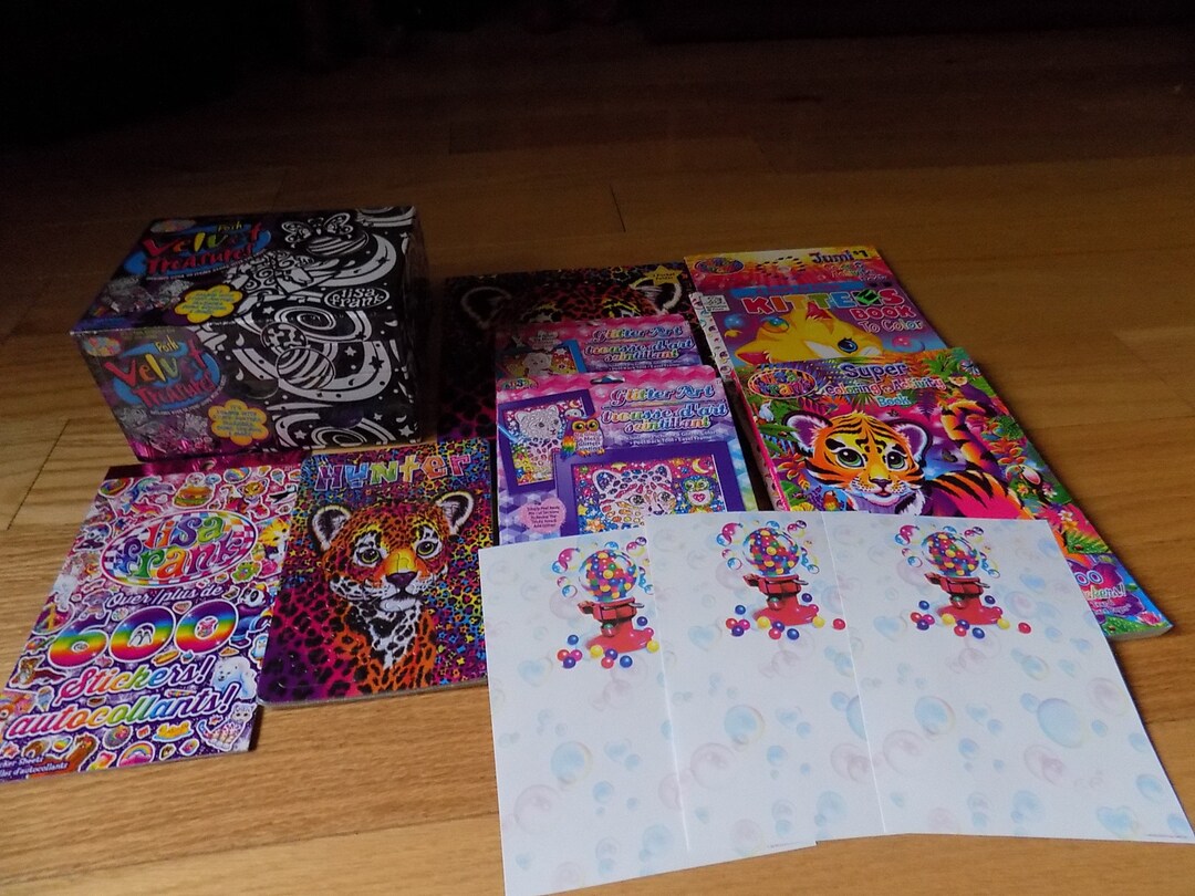 Lisa Frank Stationery Chest Vintage SEALED NEW Puzzles Coloring Books ...