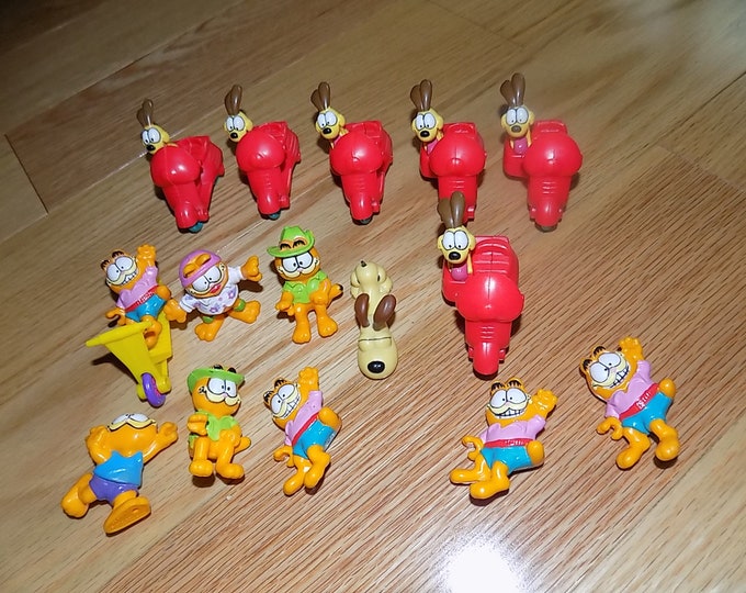 Garfield Burger King Happy Meal Mcdonald's Toys PVC Figurines Action ...