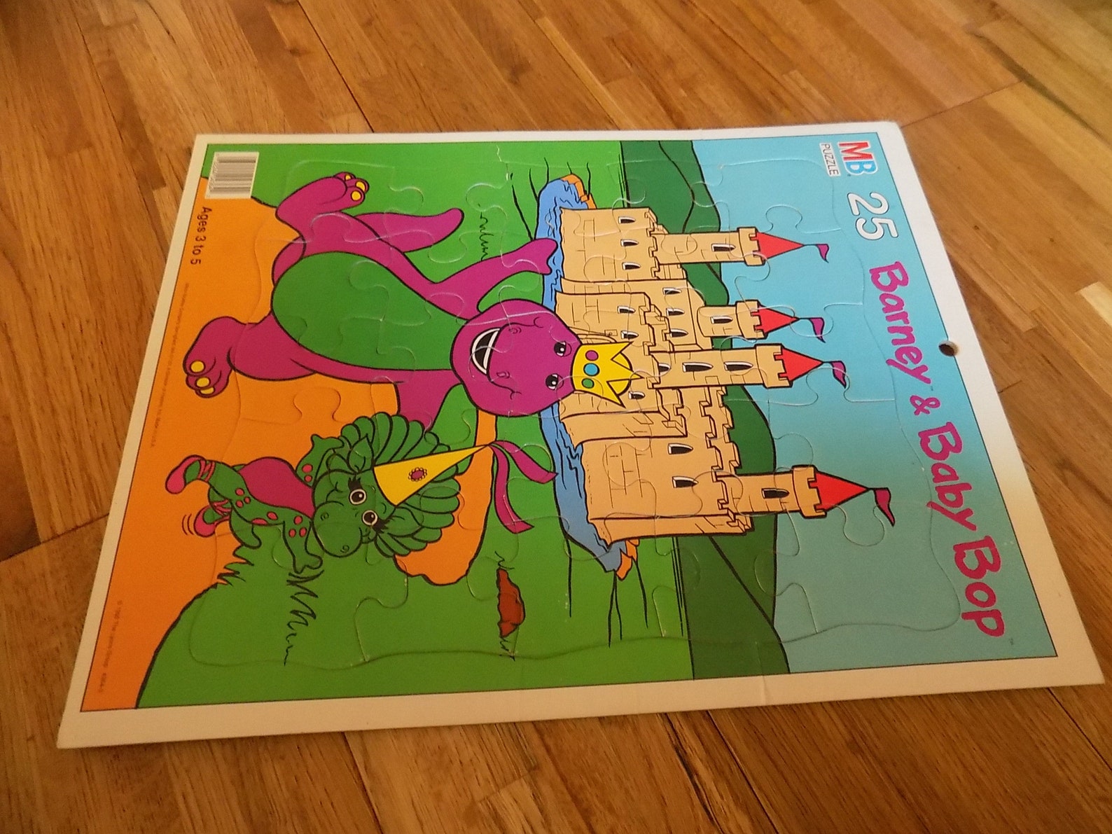 Barney the Dinosaur Tray Puzzle Frame Puzzles 1990's - Etsy