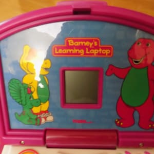 Barney the Dinosaur Learning Game Electronic Learning Laptop - Etsy
