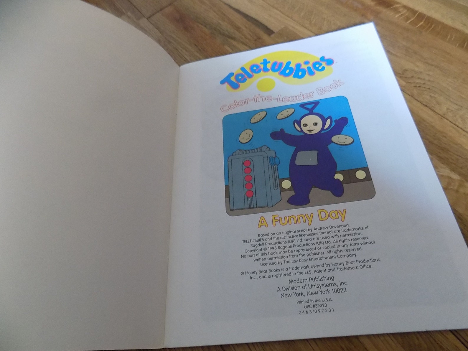 Teletubbies Teletubbie Color the Leader Book A Funny Day Coloring Books ...