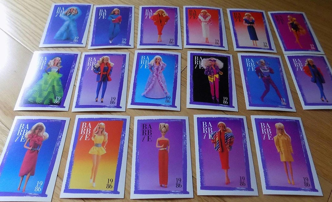 Barbie Trading Card 1986 Fashion Facts Mattel 1990 Lot of 17 Fun Fact ...