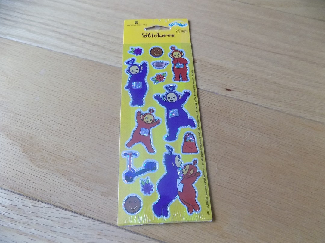 Teletubbies Teletubbys Vintage STICKER Sheets Sealed Autocollants Sheet ...