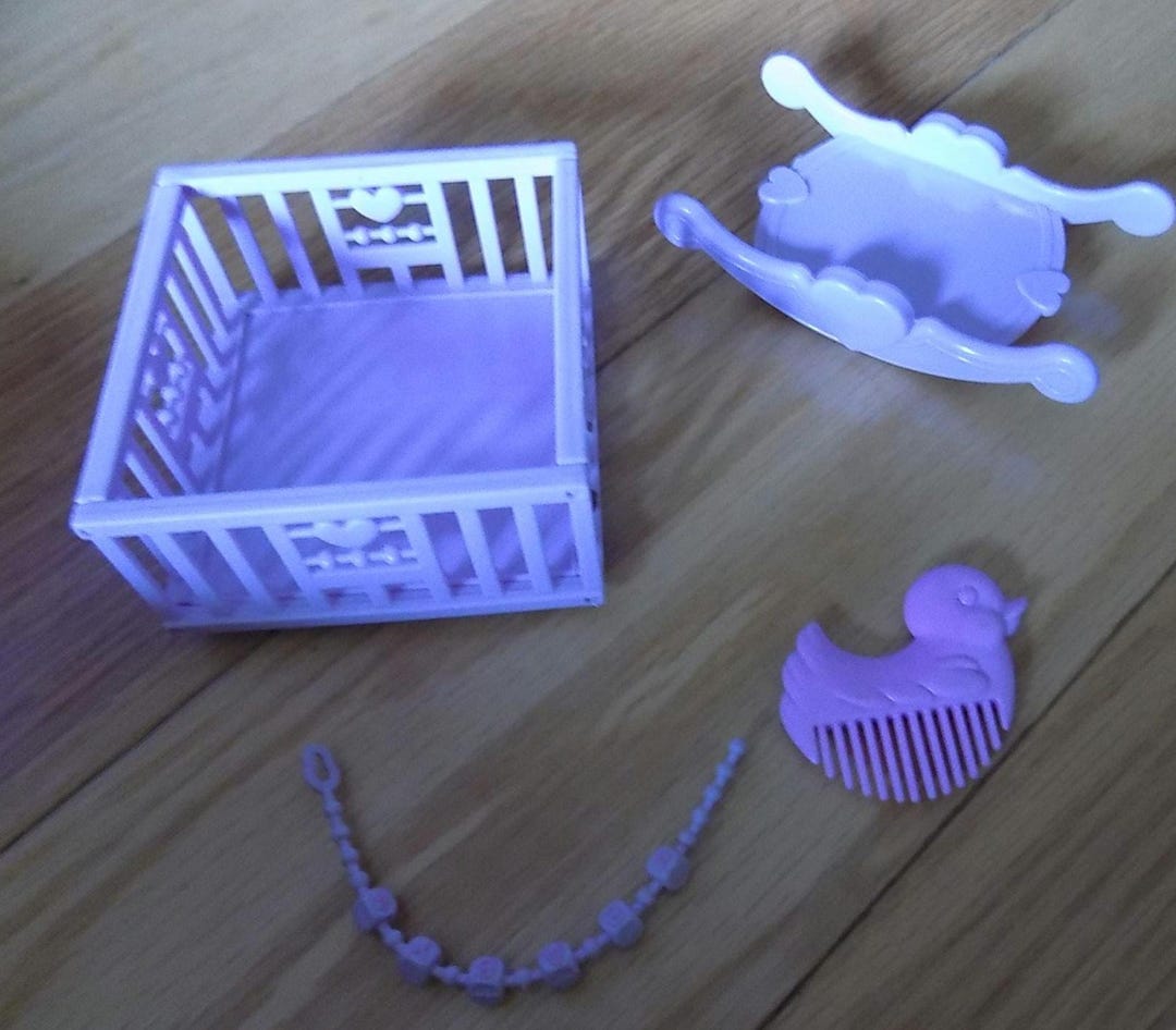 Baby Crib My Little Pony Vintage Hasbro 1980's MLP Accessories G1 Toy ...