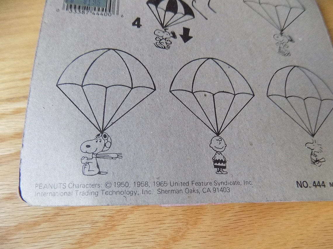 SNOOPY Paratrooper Woodstock Vintage Peanuts Charlie Brown - Etsy