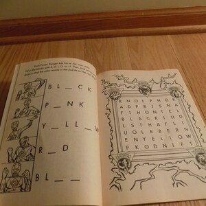 Power Rangers Mighty Morphin Activity Book Vintage Doll Workbook Books ...