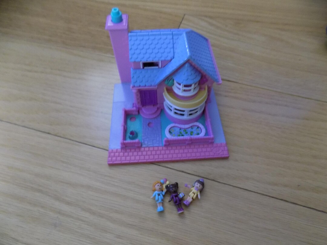 Polly Pocket Vintage Bluebird Country House Lights Play Action Figure ...