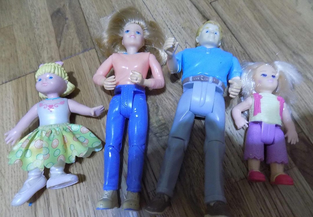 Little Tikes People Dollhouse Tykes Vintage Tots Little People Chunky ...